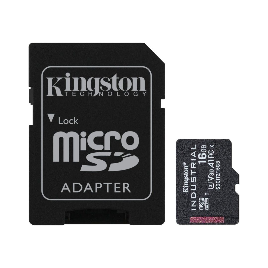 KINGSTON 16GB MICROSDHC INDUSTRIAL C10 A1 PSLC CARD + SD ADA